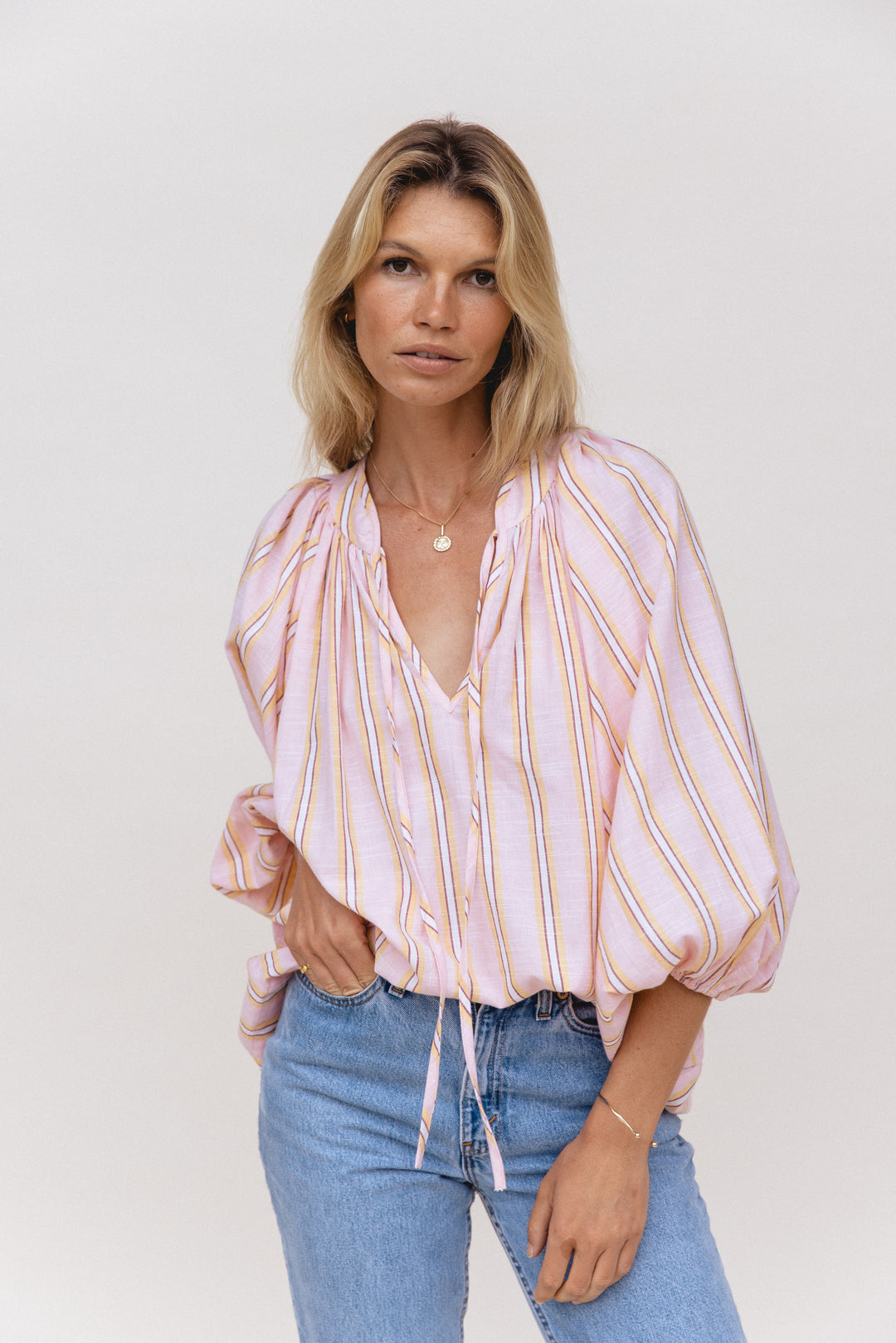 Poet Blouse ~ Pink Sorbet – Daughters of India