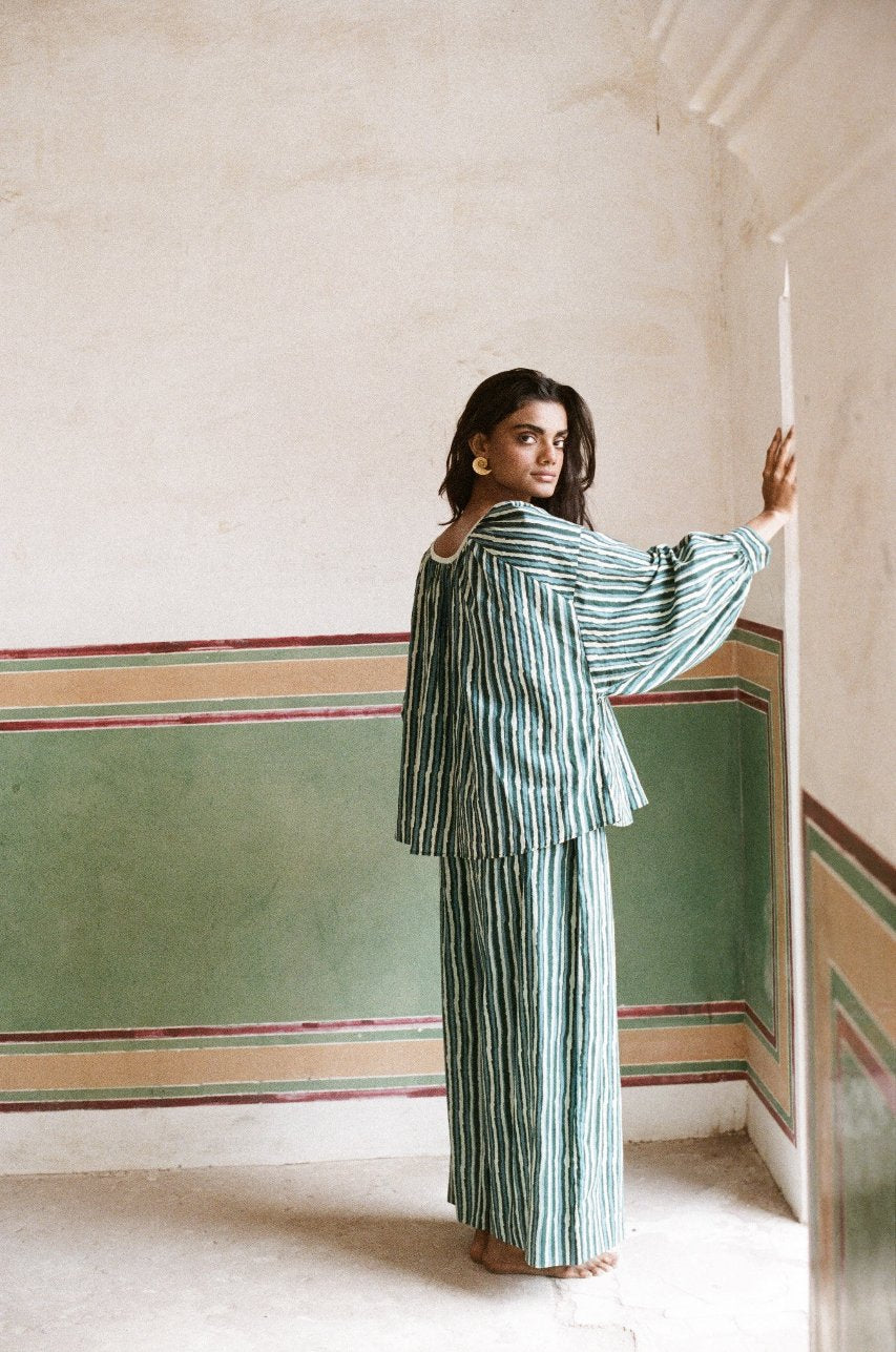 Ria Blouse ~ Cyan Candy – Daughters of India